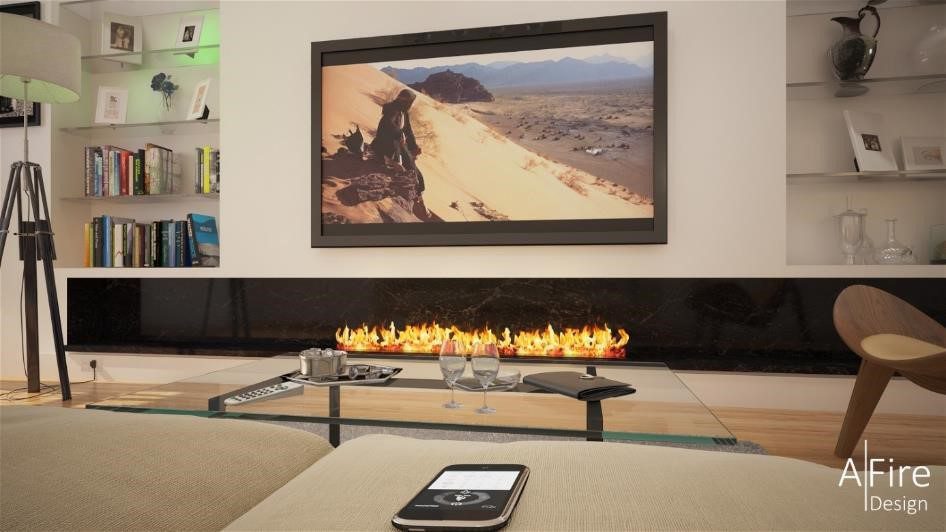 Water Vapor Fireplace | 3D Electric Steam Fireplace Cold Flames AFIRE