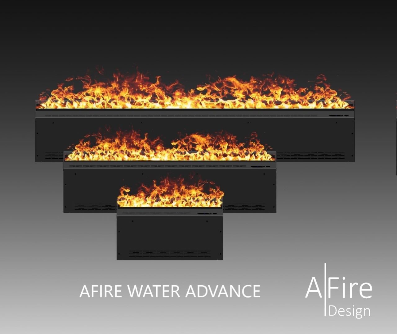 ADVANCE Waterdamp haarden met natuurlijke vlammen | Aquafire