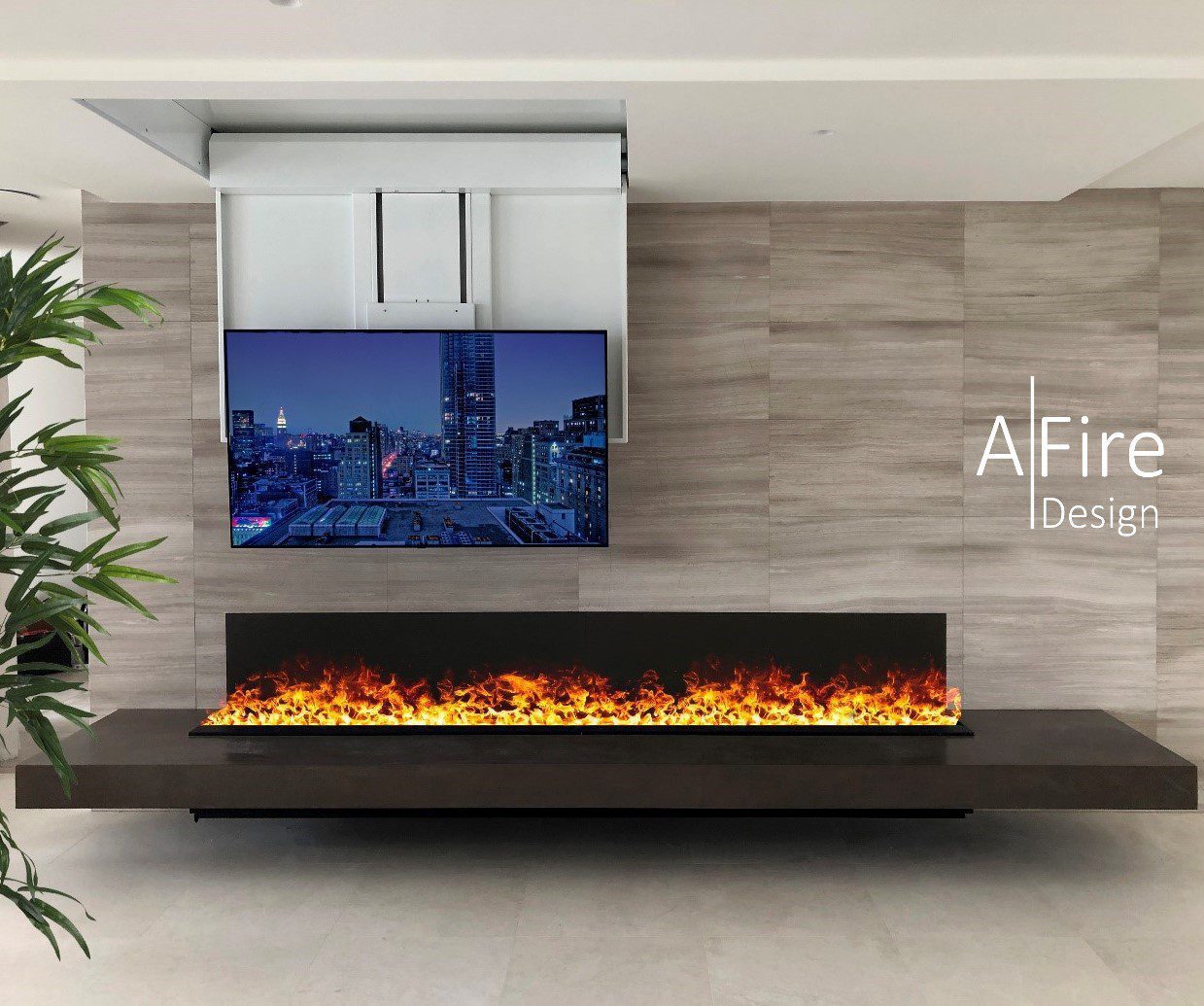 ADVANCE Wasserdampf Kamine mit natürlichen Flammen | AFIRE