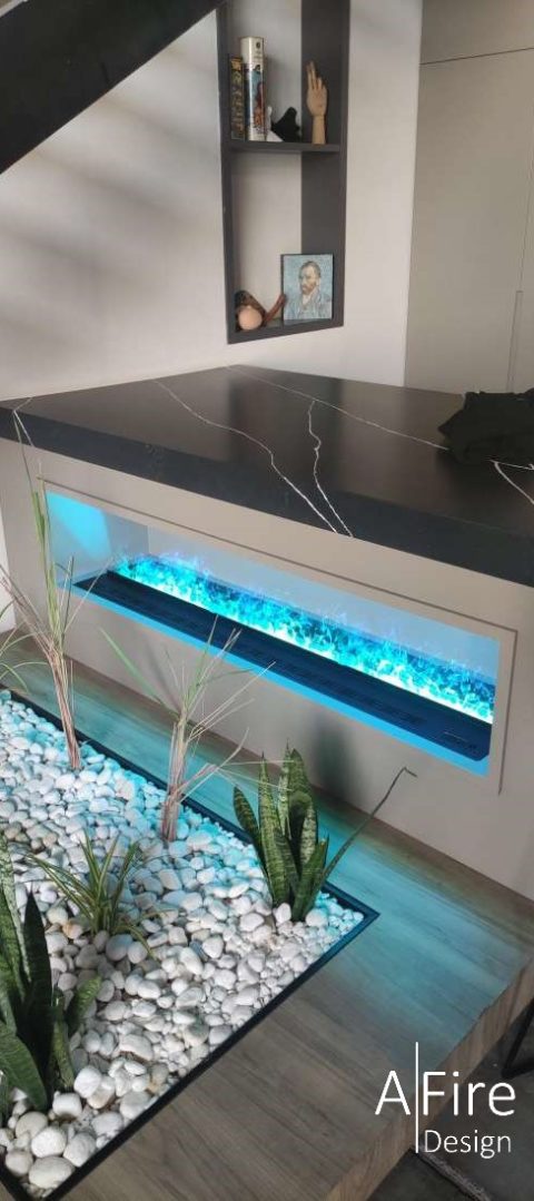 Cheminée vapeur d'eau écoresponsable moderne et design AFIRE