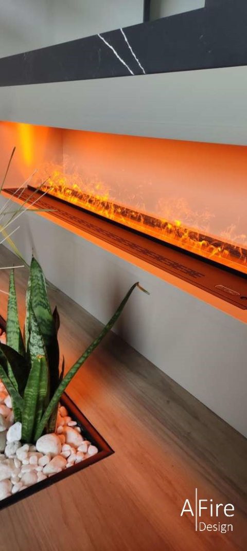 Cheminée vapeur d'eau écoresponsable moderne et design AFIRE